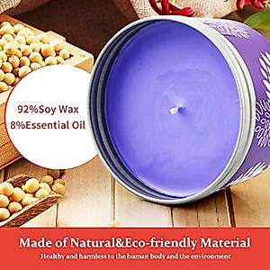 Candles for Home Scented, 3 Pack Scented Candles Gifts for Women, 100 Hour Long Lasting Soy Candles, Aromatherapy Jar Candles for Home, Birthday, Holiday - Lavender | Orange Blossom | Mahogany Candle