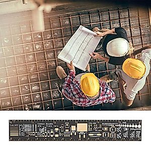Multifunctional PCB Ruler, Engineering Scale Printed Circuit Board Ruler Measuring Tool 15cm/6.3inch