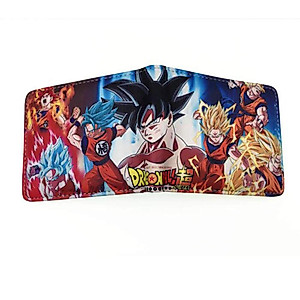 Jintoong Anime Wallet Young Men and Women Students Short Wallets Japanese Cartoon Comics Purse (Color H)
