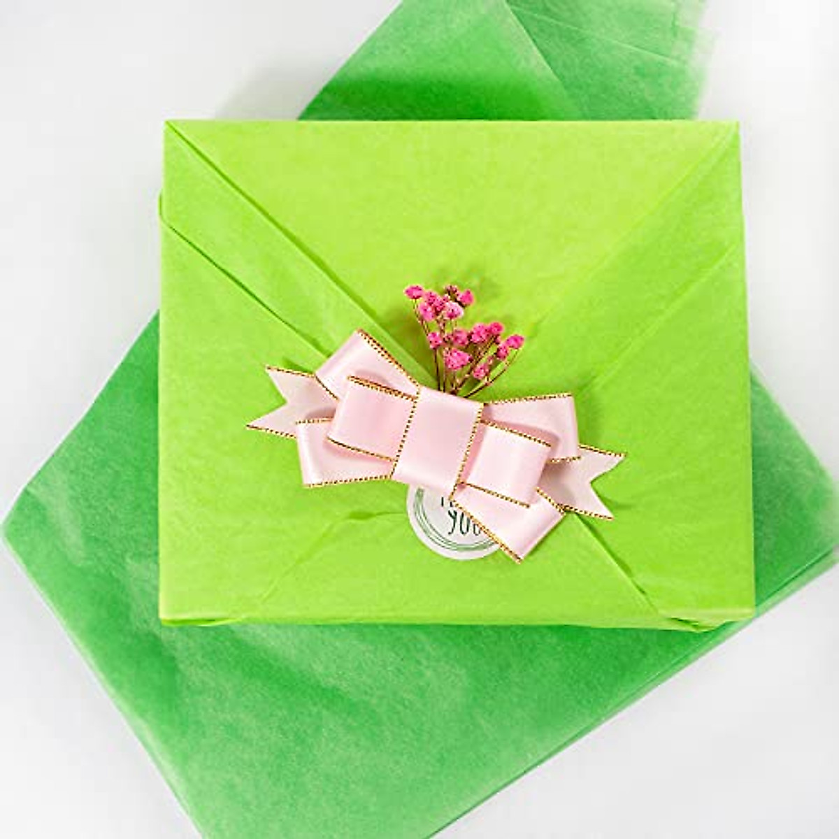 MR FIVE Assorted Green Tissue Paper Bulk,29.5"x 19.6",Green Tissue Paper for Gift Bags,30 Sheets Gift Wrapping Tissue Paper,Crafts and DIY,Gift Wrapping Paper for Easter Wedding Holiday, 3 Colors