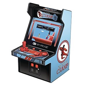 My Arcade Karate Champ Micro Player Arcade Machine: Fully Playable, 6.75 Inch Collectible, Color Display, Speaker, Volume Buttons, Headphone Jack - Electronic Games