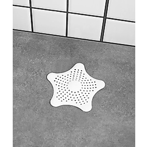 Umbra Starfish Drain Cover/Hair Catcher, White