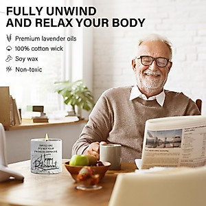 FreeJac Retirement Gifts for Women Men Retirement Candle for Coworker Boss Farewell Gifts Funny Retirement Gifts for Friend Teacher Nurse Goodbye Gifts Retired Gifts for Woman Lavender Candle