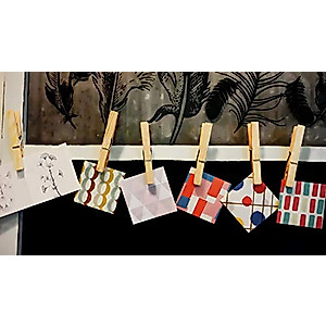 120 Count (Pack of 1) Wooden Clothespins for Crafts, Natural Clothes Pins, Photo Picture Holder, Party Favor Clips, Weddings, Scrapbooks, Baby Showers, Birthday, Holiday (4 x.5 inches)