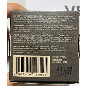 B.O.B BARS OVER BOTTLES Detox Solid Shampoo Bar | For Man | 3 in 1: Hair, Beard & Body Wash | Flaky Scalp, Haircare | Dandruff Control | Natural, Vegan | Plastic Free | Waterless & Zero Waste