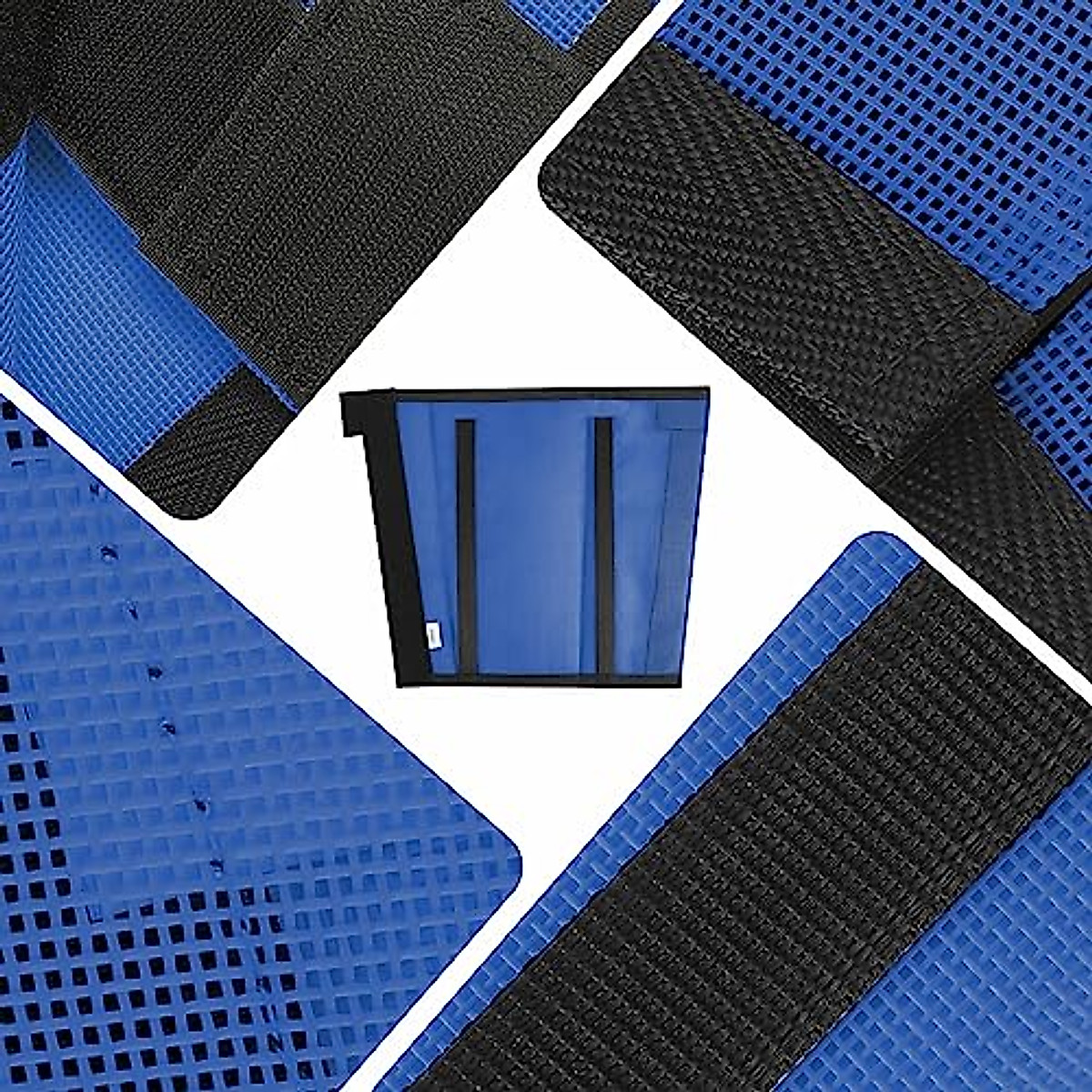 FunRiding Fly Boots for Horses Set of 4, Breathable Plastic Mesh Design Reduce Stomping, Hoof Damage and Leg Fatigue (Blue, Horse)