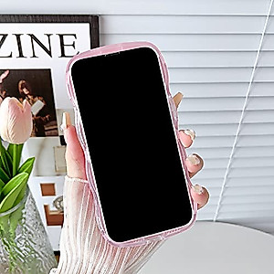 Yeddabox Compatible for iPhone 14 Pro Case with Magsafe, Wave Magnetic Phone Case Cute Water Ripple Candy Colors Frame Shockproof for iPhone 14 Pro Phone Case for Women 6.1 Inch - Light Blue