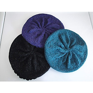 Hand Knit Slouch Hat, Soft Wool, Slouchy Beanie Women & Teen Girls, CHOOSE COLOR