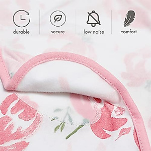 GLLQUEN BABY Organic Girl Swaddle Blankets, Adjustable Infant Swaddle,Newborn Swaddles for 0-3 Months, Ergonomic Baby Sleep Sack,Pink Floral or Dandelions or Leaves,Swaddling Blankets 3 Pack Wrap Set