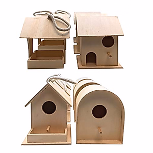 Oojami Design Your Own Wooden Birdhouses 12 Bird House Bulk (Classic)