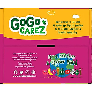 GoGo SqueeZ Fruit & VeggieZ Variety Pack, Pedal Peach and Boulder Berry, 3.2 oz (Pack of 20), Unsweetened Snacks for Kids, Gluten Free, Nut Free, Dairy Free, Recloseable Cap, BPA Free Pouches