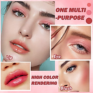 IONSGAKO Lipstick Set, 2PCS Liquid Lip Stain, Long Lasting Waterproof Lip Tint for Lip and Cheek, Lip Gloss, Glossy Finish (01 & 02)