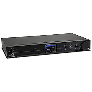 Ocean Digital WiFi Internet Component Radio Tuner (430 mm) WR10 FM/ Ethernet Bluetooth Receiver 2.4" Color Display with Digital Output to Connect Hi-Fi System -Black