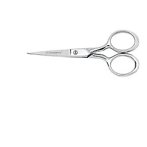 Fiskars 12-92977097J Forged Embroidery Scissors, 4 Inch, Gray