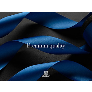 Vitalizart Satin Ribbon 3/8 Inch Double Faced Silk Like Thin Ribbon for Gift Wrapping Bouquet Hair Wedding Christmas Decoration 30 Yards