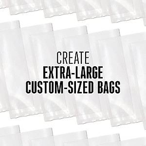 Weston Vacuum Sealer Bags, 2 Ply 3mm Thick, for NutriFresh, FoodSaver & Other Heat-Seal Systems, for Meal Prep and Sous Vide, BPA Free, 15" x 50’ Roll for Creating Custom Sizes, 1 Count, Clear