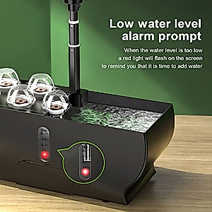 Indoor Garden Hydroponic Growing System, Plant Germination Kit Herb Vegetable Growth System with LED Grow Light, Automatic Timer, Hydroponic Planter Grower Harvest Veggie, Black