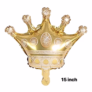 Pink Number 3 Balloons With Crown, 40 Inch Number 3 Foil Helium Balloons, 3rd Birthday Party Decorations. (Pink 3)