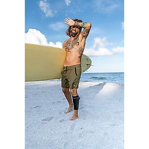 DRFT Waterproof Leg Phone Pouch for Swimming, Paddle Boarding, Kayaking, Snorkeling - Fits iPhone 11, 12, 13, 14, 15, Pro, Galaxy A14, S23, A54, A34, S9+, S10+, S20, S21, S22 Black