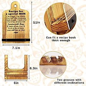 Gifts for Mom, Christmas Birthday Gifts for Mom, Cookbook Stand to My Mom from Daughter Son, Best Mom Ever Gifts- Kitchen Present for Mother C-011