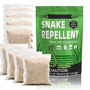 HKZUAZA Snake Repellent for Yard Powerful, Snake Away Repellent for Outdoors, Snakes Repellents Indoor Pet Safe, Yard Snake Out Repellant Effectively, Snake Deterrent for Garden and Home-8 Pouches
