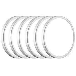 WKONCLDY 6PACK 3200lm LED Flush Mount Ceiling Light, Super Slim 12 inch LED Ceiling Light, 5000K Daylight LED Ceiling Light for Bedroom, living room, dining room, garage and office (White, Six Pack)