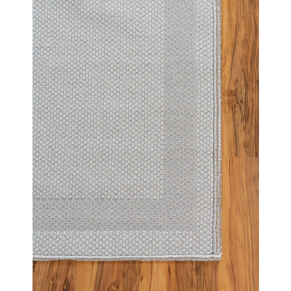 Unique Loom Decatur Collection Area Rug - Border (2' 2" x 3' Rectangle, Taupe/ Ivory)