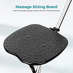 Folding Cane with Seat,Adjustable Walking Stick for Seniors,Lightweight Walking Cane with LED Light,Height Adjustment Cane Seat,Portable Cane Chair,Sturdy Crutches Stool,Supports up to 250 lbs