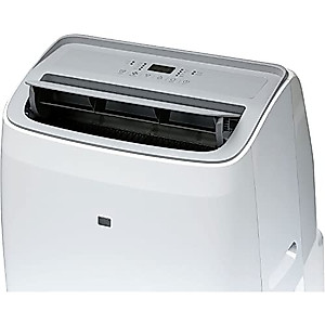 Arctic Wind 2APP14000 14,000 BTU Portable Air Conditioner with Heat Pump, for Rooms Sq.Ft, Remote Control, 24 Hour Timer, Wheels, LED Display, White, Up to 550 Sq. Ft