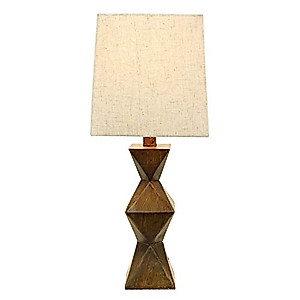 Decor Therapy Knox Stacked Diamond Lamp, Desert Brown (TL21291)