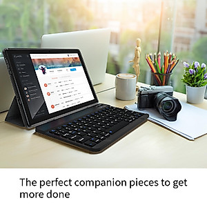 TUOHAITIME 10inch Android13 Tablet, 8GB+64GB with Case, Keyboard, Mouse, Stylus, 1.8GHz Octa Core, 1280 * 800 HD Touch Screen, Dual Camera, Wi-Fi6, Bluetooth Tableta PC with Netflix