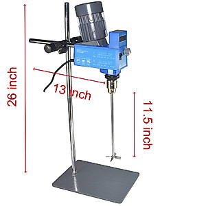 Lab Digital Overhead Stirrer Lab Mixer Heavy Duty Overhead Laboratory Mixer Industrial Liquid Mixer 0-10000mpas 20Liter