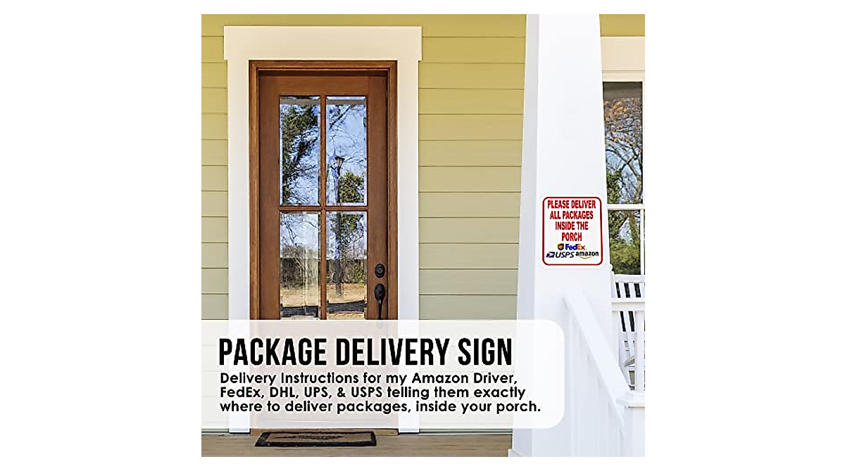 Delivery Sign for Packages - Indoor & Outdoor Use