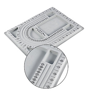 Bead Design Board Bracelets Necklaces in Beading Board Jewelry Organizer Tray Design DIY Craft Tool Bead Board Necklace Beading DIY Craft Tool Bead Design Board Bracelets