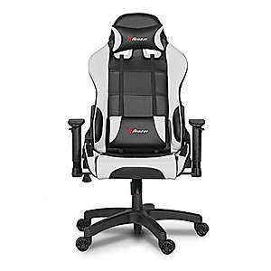Arozzi - Verona Junior Ergonomic Computer Gaming/Office Chair with High Backrest, Recliner, Swivel, Tilt, Rocker, Adjustable Height and Adjustable Lumbar and Neck Support - White
