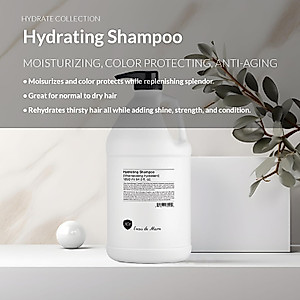 Number 4 Hydrating Shampoo, Shampoo for Women and Men. Sulfate, Gluten, & Paraben Free. Moisturizing & Color Protecting, 64 oz