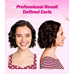 FARERY 3/4 Inch Curling Iron for Defined Curls, Tourmaline Ceramic Curling Iron with Keratin & Argan Oil Infused, Fast Heat Up Hair Curling Wand, Digital Display, Dual Voltage, 60 Min Auto Shut Off