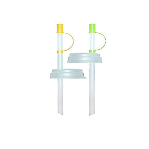 Jokari 4 Count Sip and Seal Soda Straws for Canned Beverages