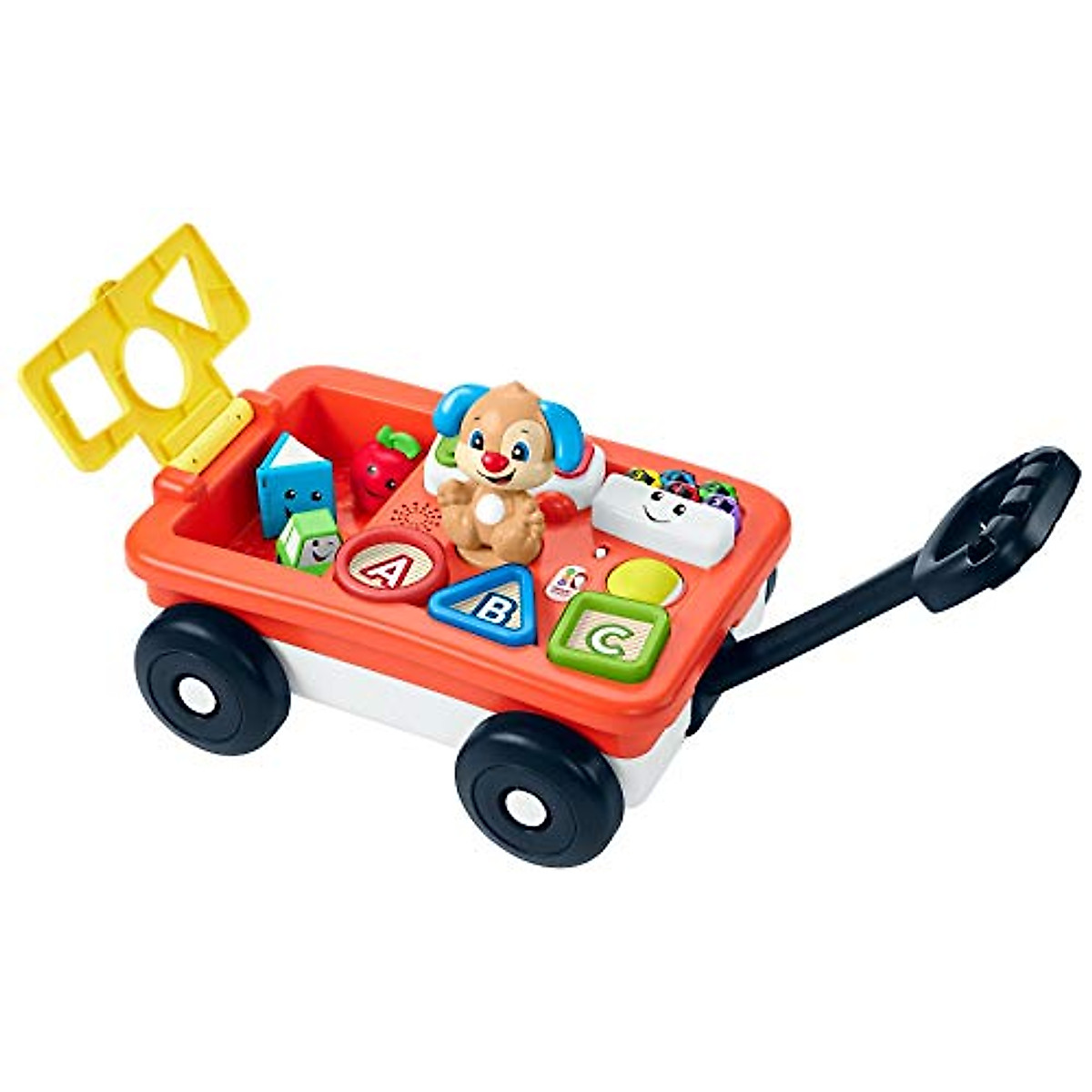 Fisher-Price Laugh & Learn Song & Story Learning Chair, Green & Laugh & Learn Pull & Play Learning Wagon, Pull-Toy Wagon with Music, Lights, and Learning Songs for Babies & Toddlers Ages 6-36 Months