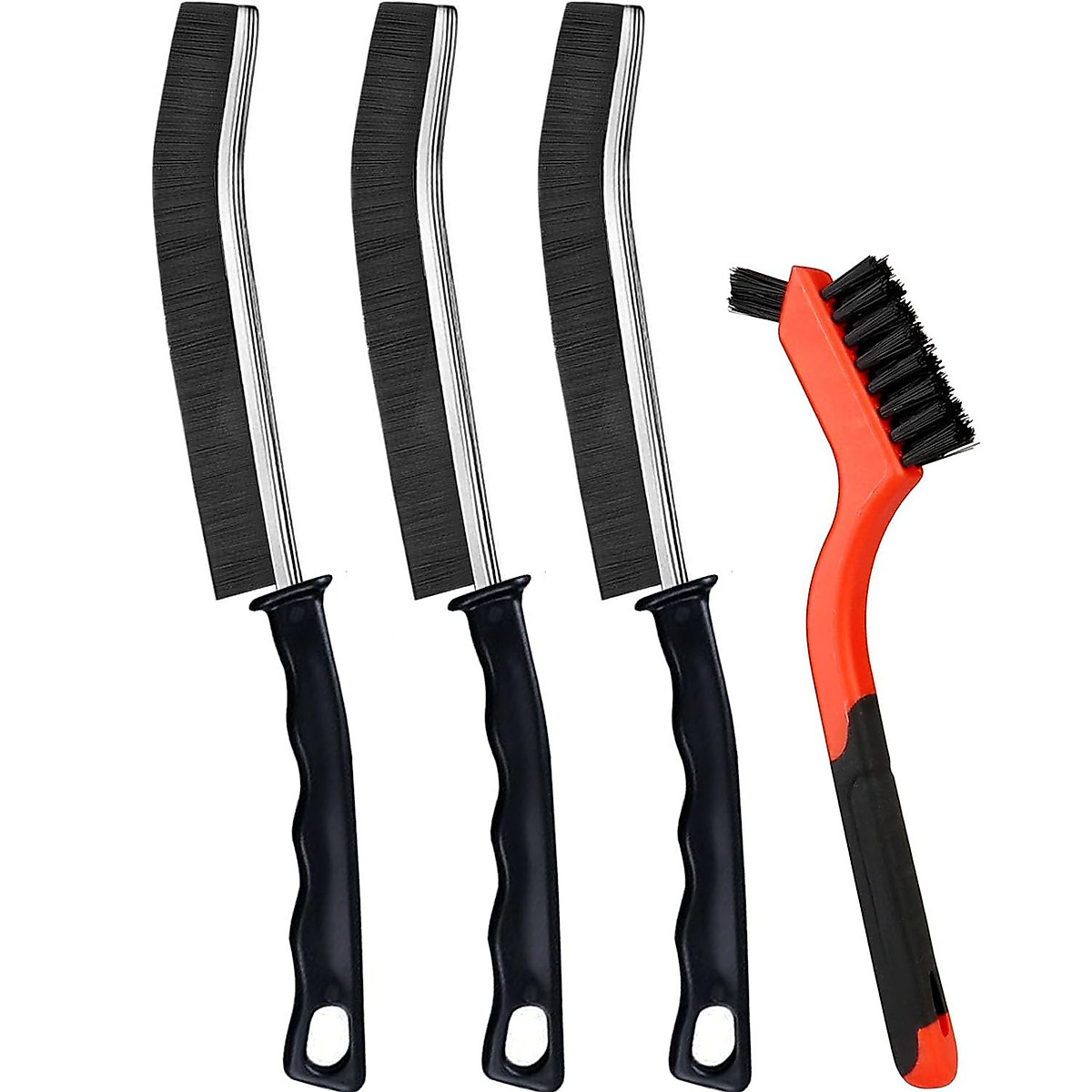 Altomoey Crevice Cleaning Brush, 3+1Pcs Hard Bristle Gap Cleaning Brush Tool for Tight Spaces, 2024 Dead Corners Multifunctional Cleaner Brush for Household Use Kitchens, Bathroom, and Window Grooves