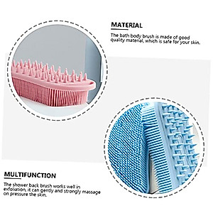 FRCOLOR 12 pcs Exfoliator Wet Shower for Tools Use Home Dry Brush Reliable Washin Exfoliating Scrubbers Body Household Brushes Cleaning Bathing Square Massager Silicone Hair Cleaners