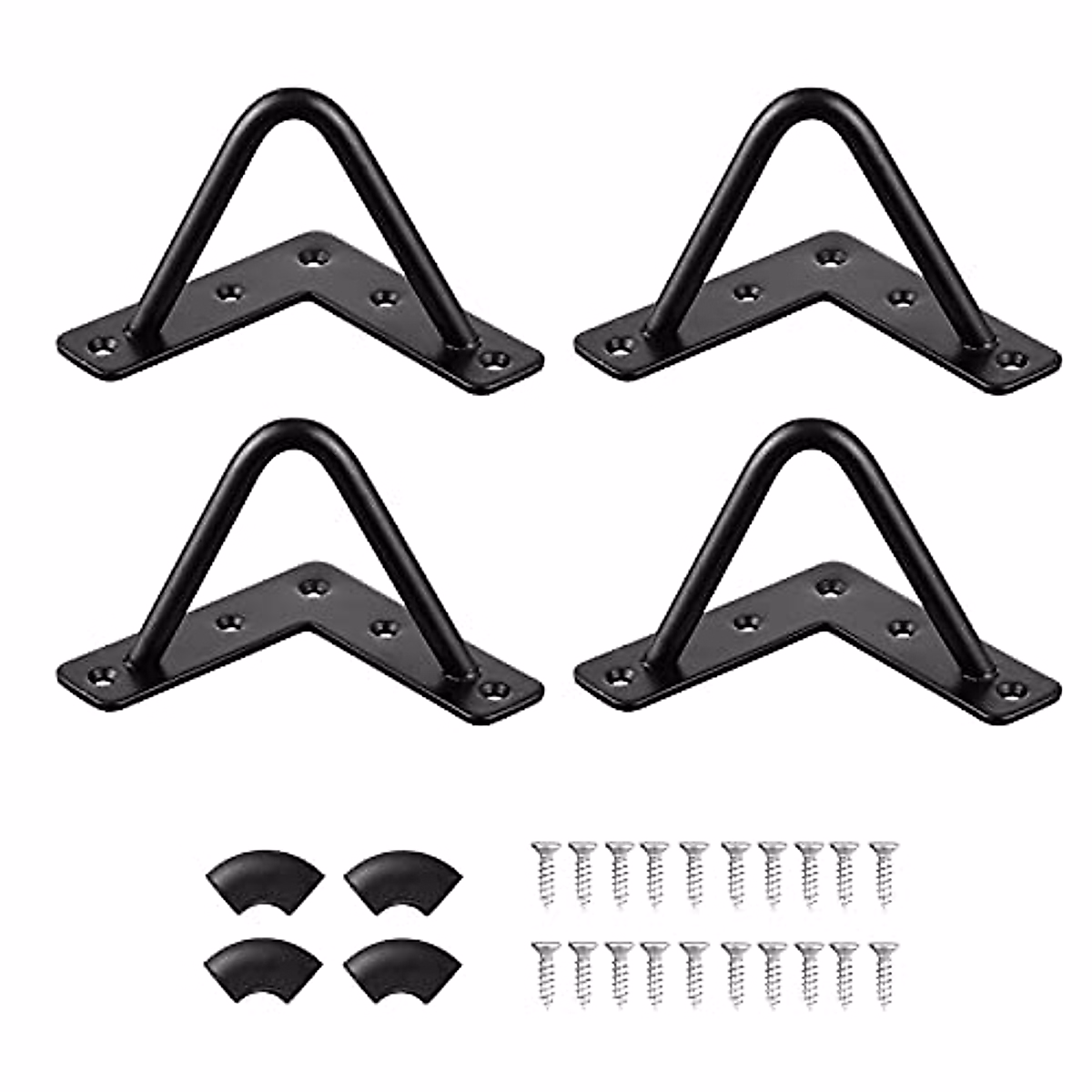 LCSDLHLSY Hairpin Legs 4 Inch, Metal Furniture Legs with Floor ProtectorsSet of 4 - Home DIY Projects for Cabinets, Coffee Table Legs, Wardrobes, TV Cabinets, Drawers, Bedside Tables, Sofas, etc，