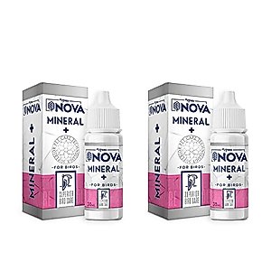 VHD MyBird Nova Mineral for Cage Birds - for Budgerigars, Domestic Canary, Parrots, Goldfinches and Pigeons, Big and Little Cage Birds, Vitamin Supplement for Birds, 2 Pack – (60 ml) 2 Fl Oz