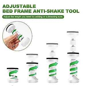 MuroMucci Headboard Stoppers for Wall Adjustable Bed Frame Anti-Shake Tool Furniture Anchor to Wall Bed Frame Wall Bumper Guards Protectors Bumper Bed Post Stoppers