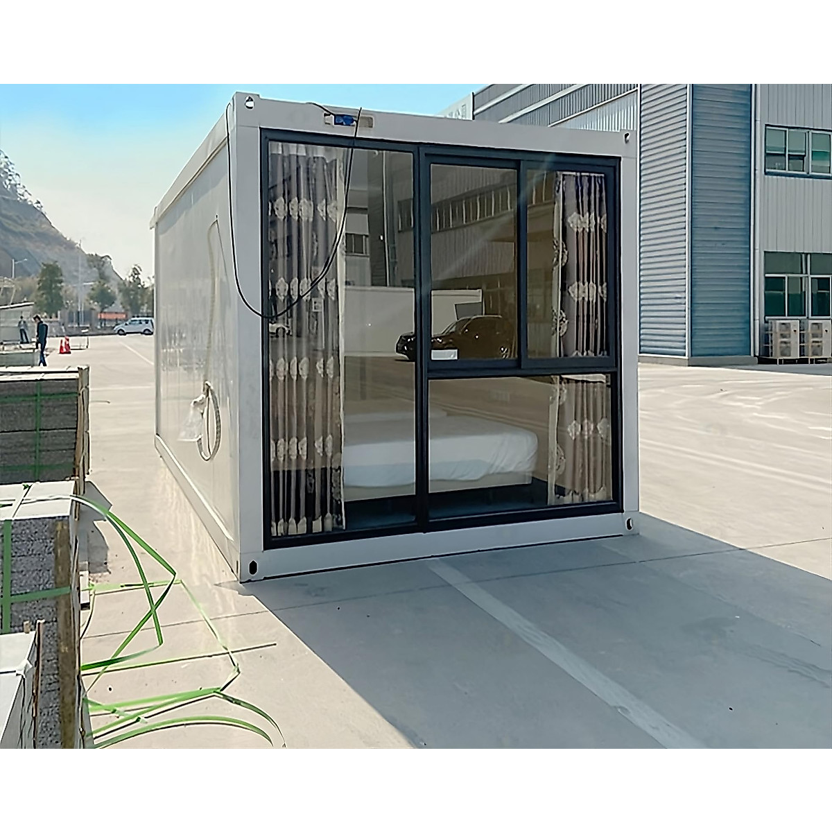 Custom 20x20ft Container Glass House Lawn Bedrooms Garden Bathroom Lounge Patio Storage Living Bnb Loft Yard Office Studio Window Freelance Renting Vacation Fishing Home