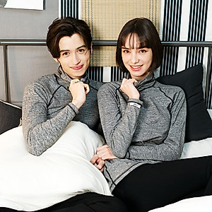 UpgradeWith HugU Heattech Workout Clothes Sportswear | Long Sleeve Workout Tops for Women | Gym Mens Thermal Shirt (M)