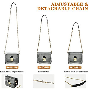 KUI WAN Clear Bag Stadium Approved, Clear Crossbody Bag Cute Clear Purse Gift for Women for Sport Event Concert