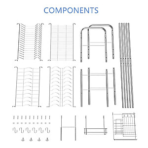 Over The Sink Dish Drying Rack, 2-Tier Stainless Steel Large Dish Drainers Over Sink Dish Rack with Utensil Holder, Length Adjustable(Sink Size ≤ 35 INCH)