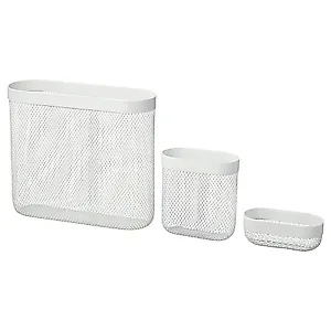 Skådis Storage Basket, Set of 3, White 505.177.60