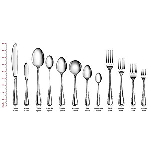 New Star Foodservice 58062 Slimline Pattern, 18/0 Stainless Steel, Salad Fork, 6.25-Inch, Set of 12